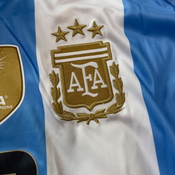 adidas | Shirts | Messi 224 Argentina Copa America Soccer Home Jersey 3 ...